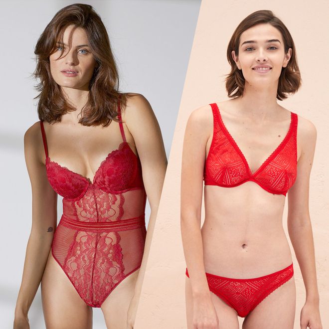 Lingerie Rouge 60 Ensembles De Lingerie Rouge Sexy Album Photo