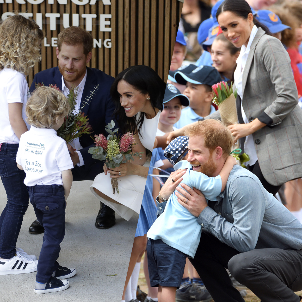 Ces adorables photos de Meghan Markle et du prince Harry avec des enfants