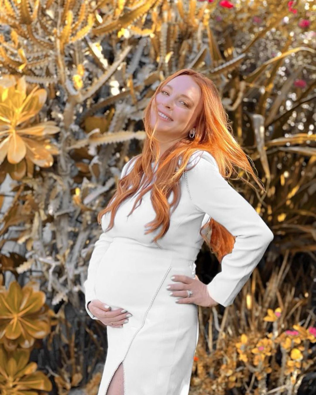 En photo, Lindsay Lohan et son magnifique baby bump