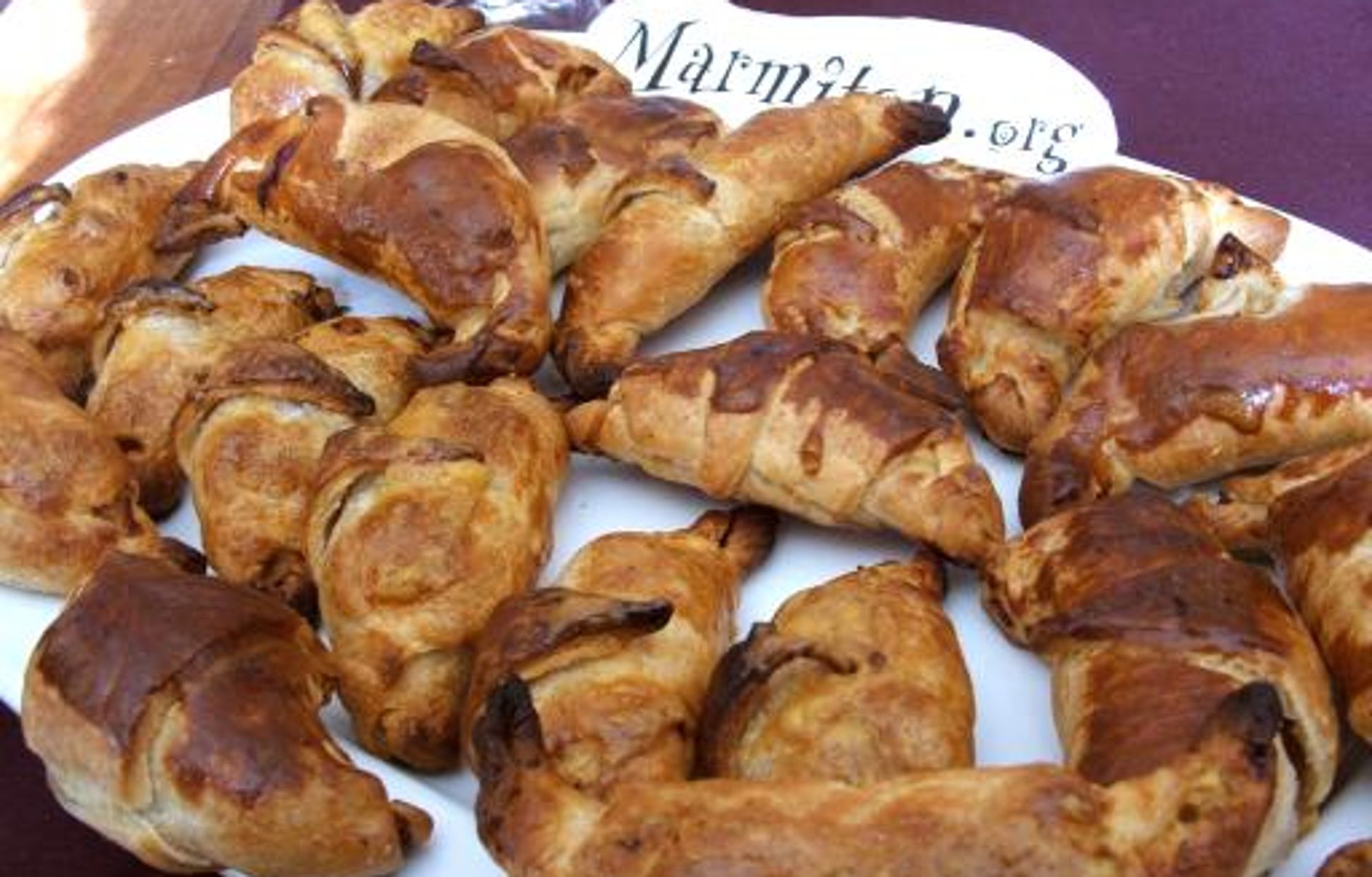 Croissants au boudin et à la compote de pommes poivrée(37ème rencontre ...