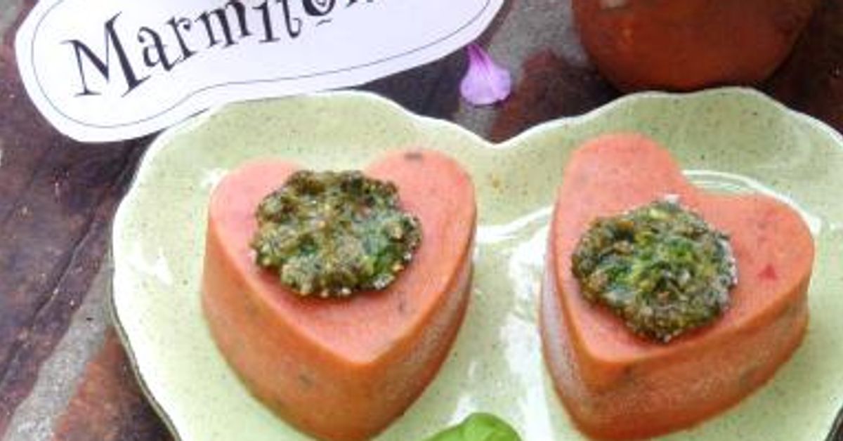 Bavarois à la tomate et au basilic : recette de Bavarois à la tomate et ...