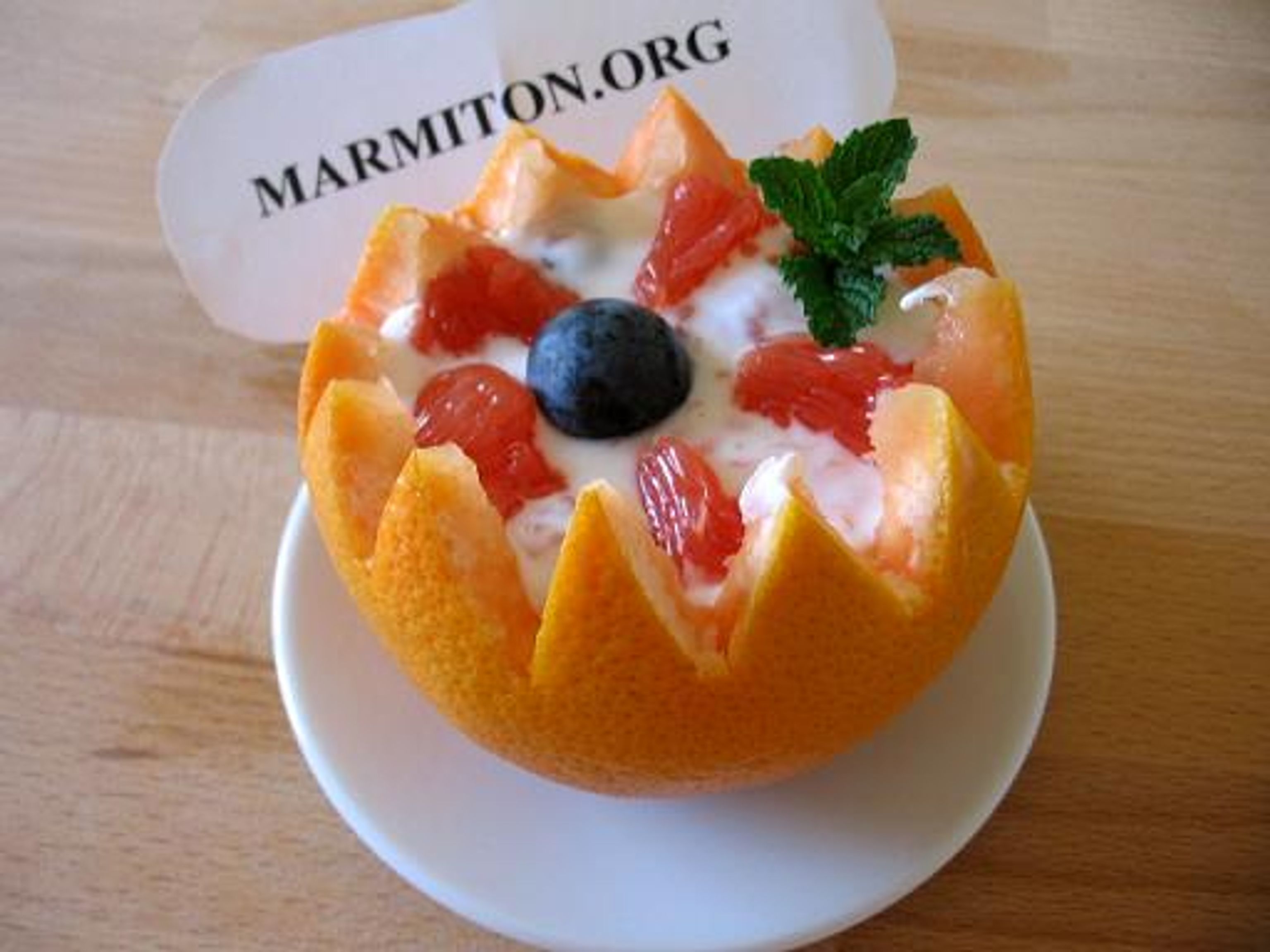 Fromage blanc au pamplemousse : Recette de Fromage blanc au ...