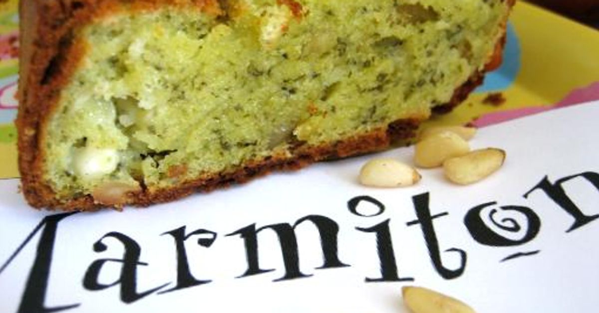 Cake CPP (chèvre, pesto et pignons ) : recette de Cake CPP (chèvre ...