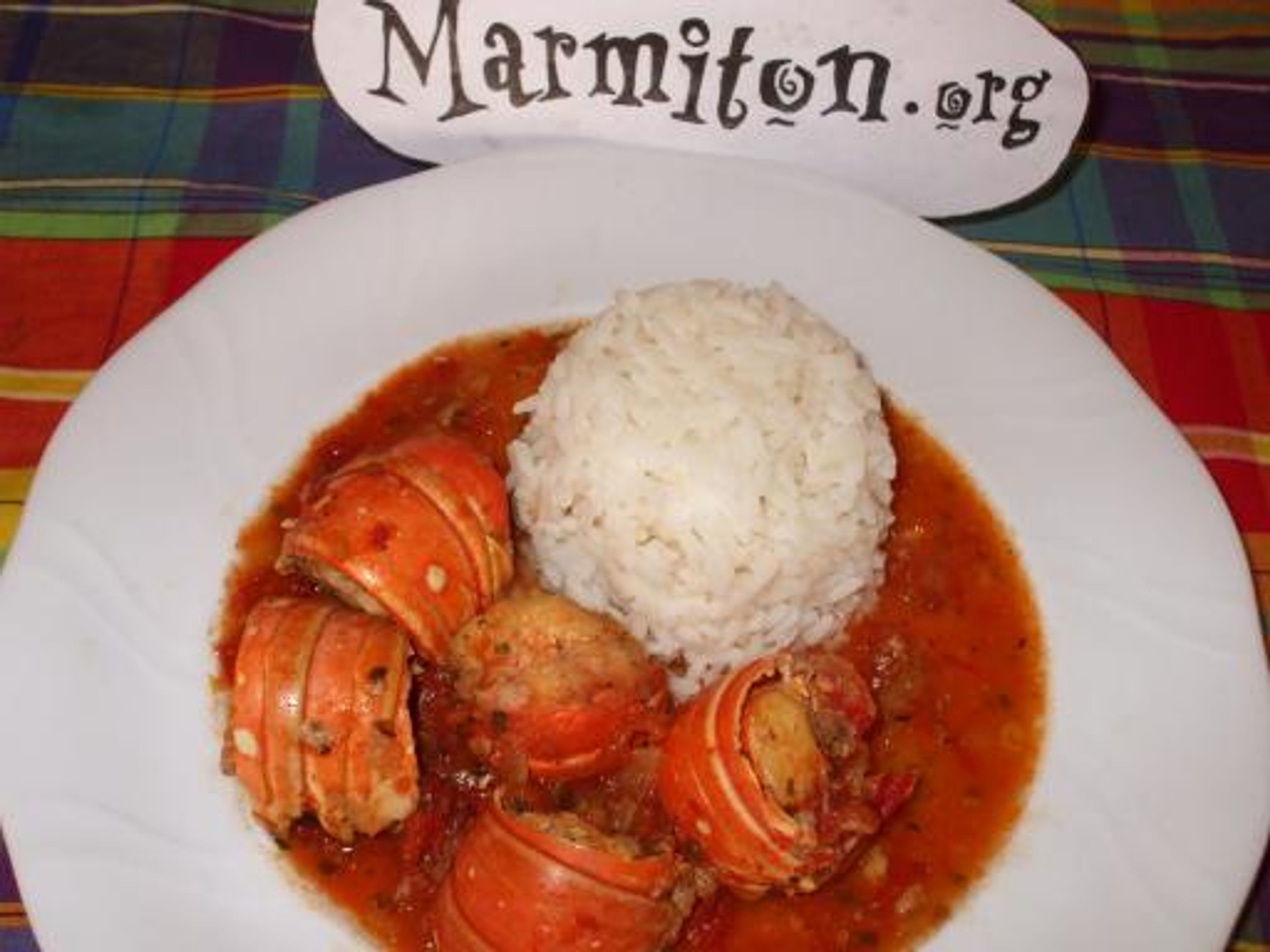 Fricassée de queues de langouste (créole) : Recette de Fricassée de ...