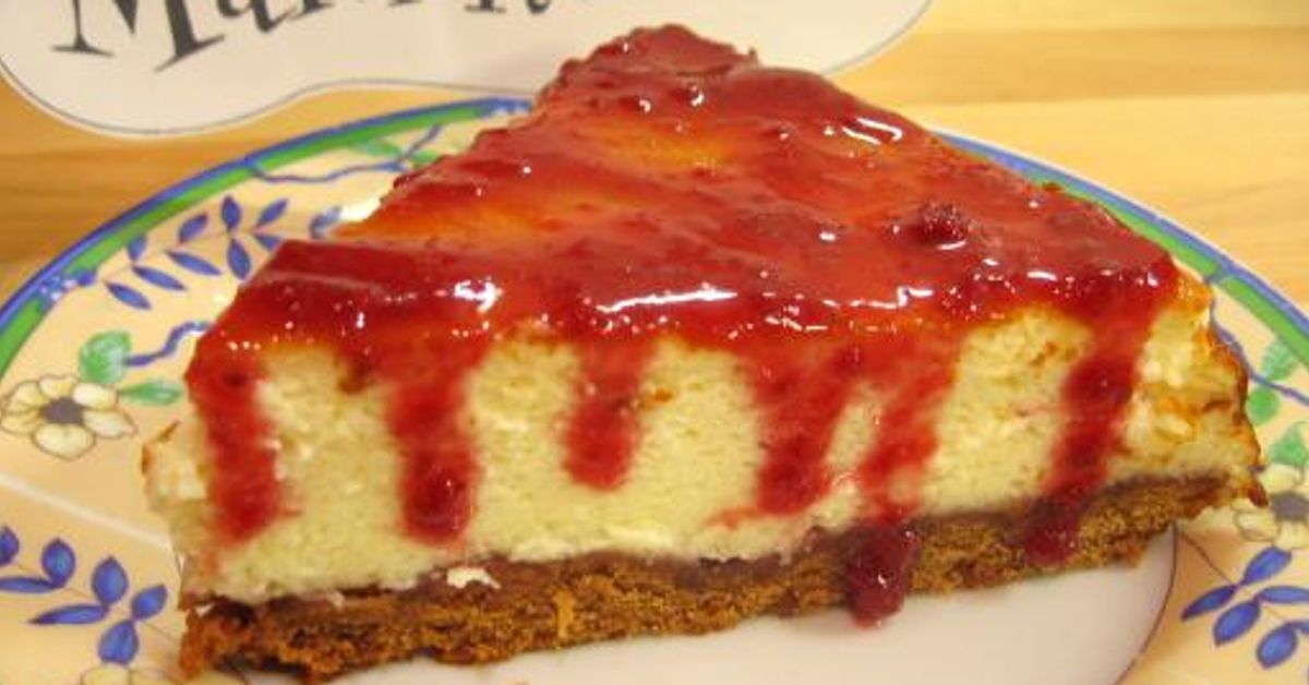 Cheese Cake au coulis de framboises : recette de Cheese Cake au coulis ...