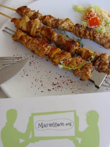 Chich taouk (poulet mariné grillé, recette libanaise) : Recette de ...