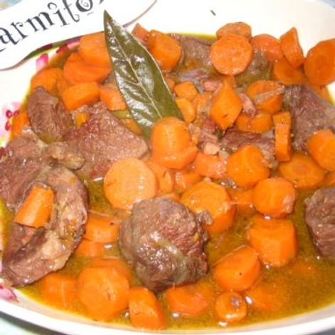 Braisé de boeuf aux carottes : Recette de Braisé de boeuf aux carottes ...