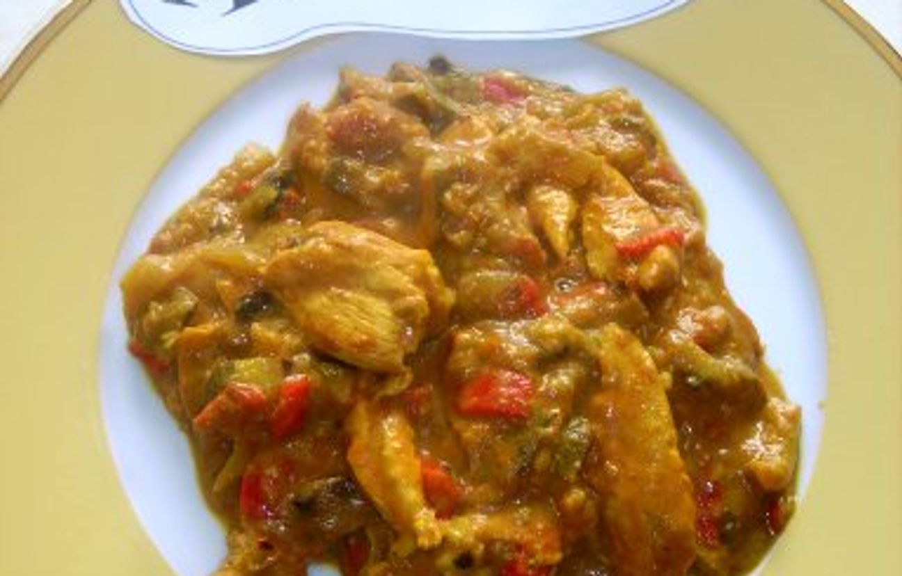 Poulet au curry et petits légumes : Recette de Poulet au curry et ...