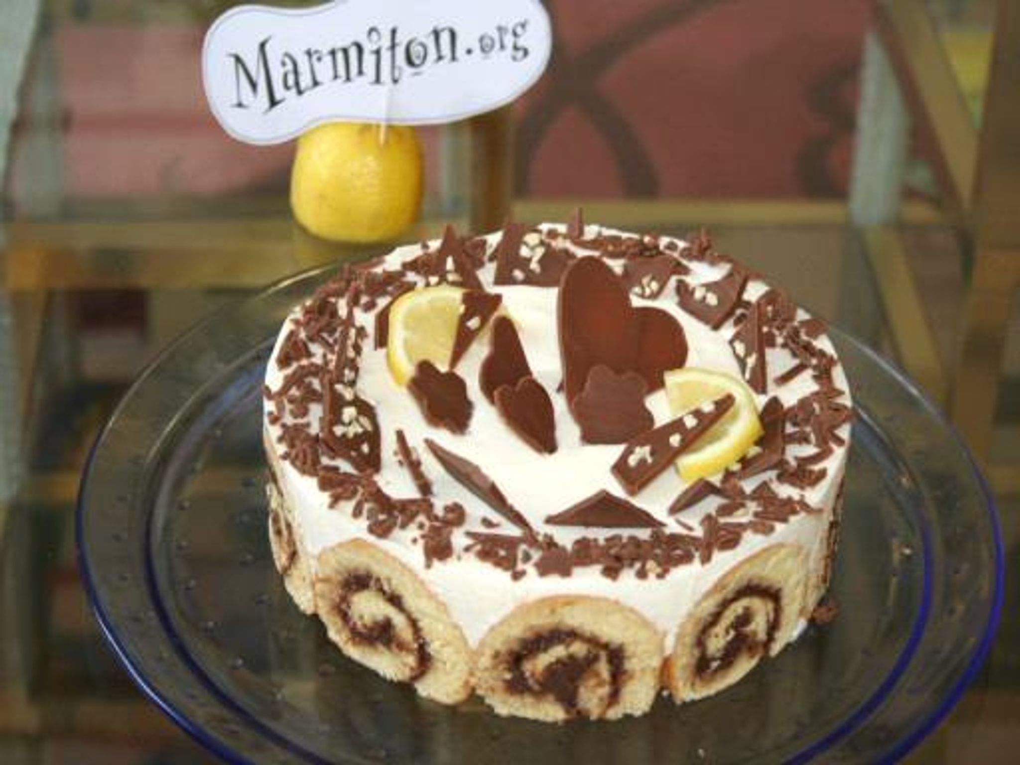 Gâteau escargot praliné/citron : Recette de Gâteau escargot praliné ...