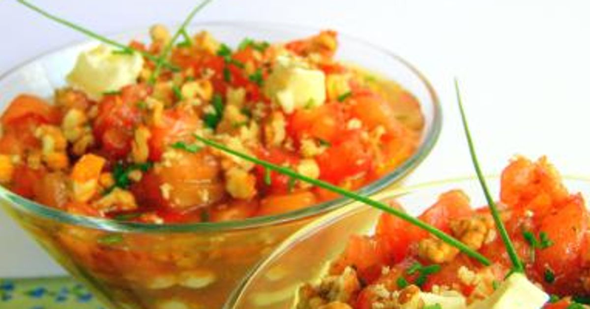 Verrines tomate et ses deux fromages : recette de Verrines tomate et ...