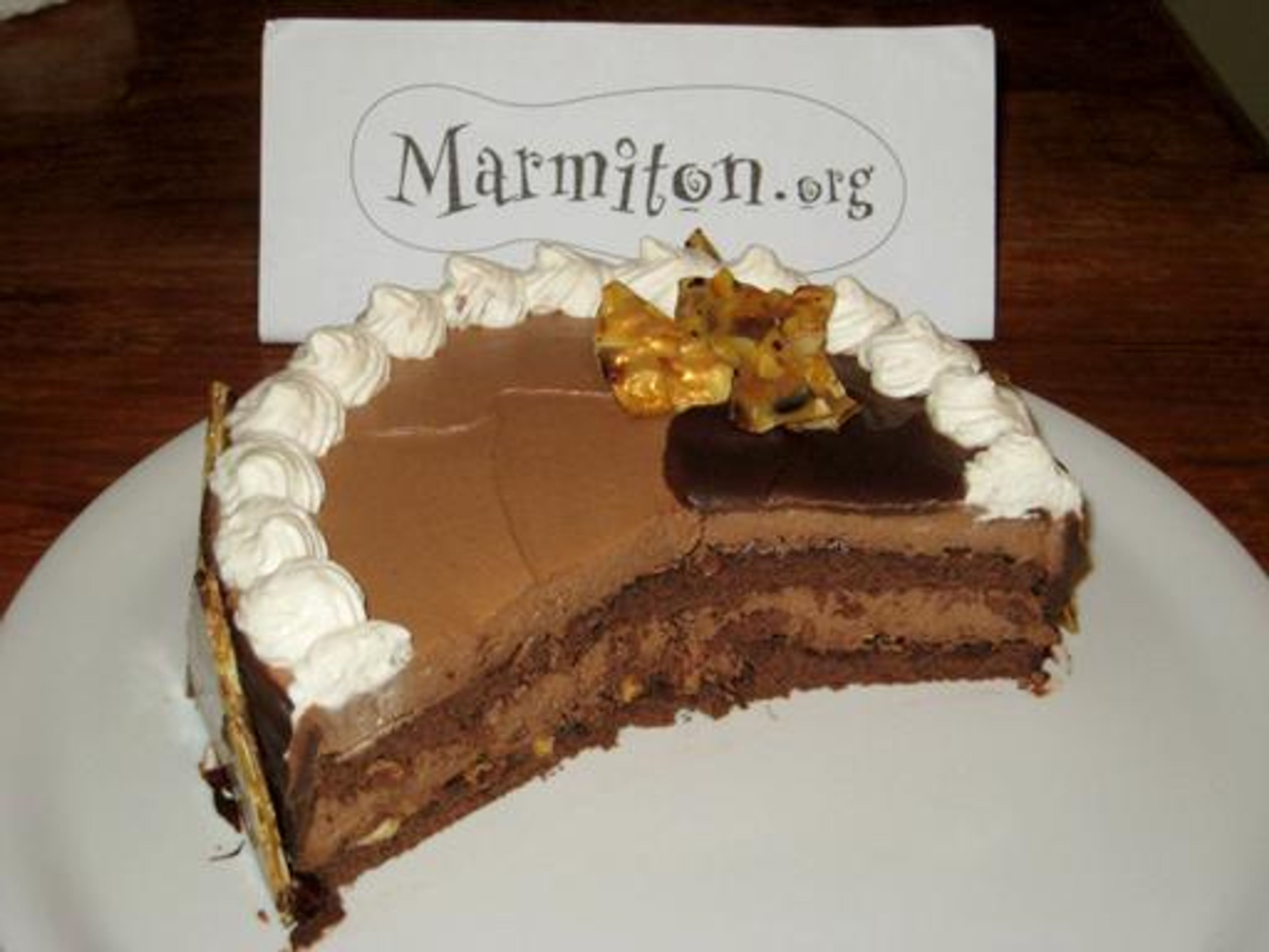 Gâteau chocolat et nougatine : Recette de Gâteau chocolat et nougatine ...