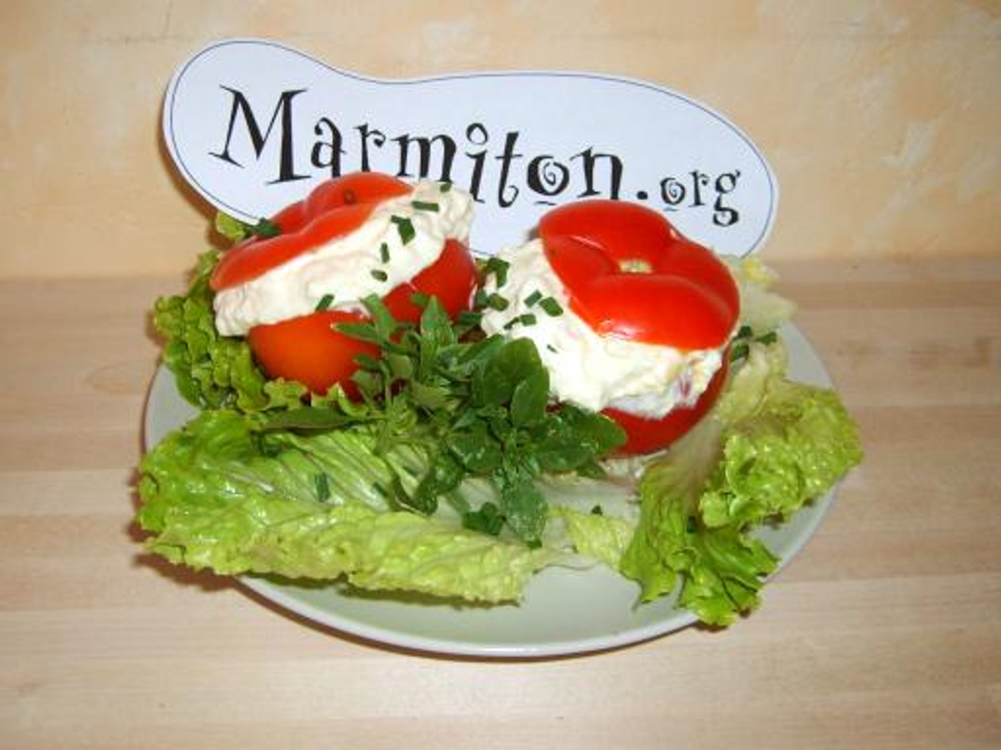 Tomates farcies au chèvre frais : Recette de Tomates farcies au chèvre ...