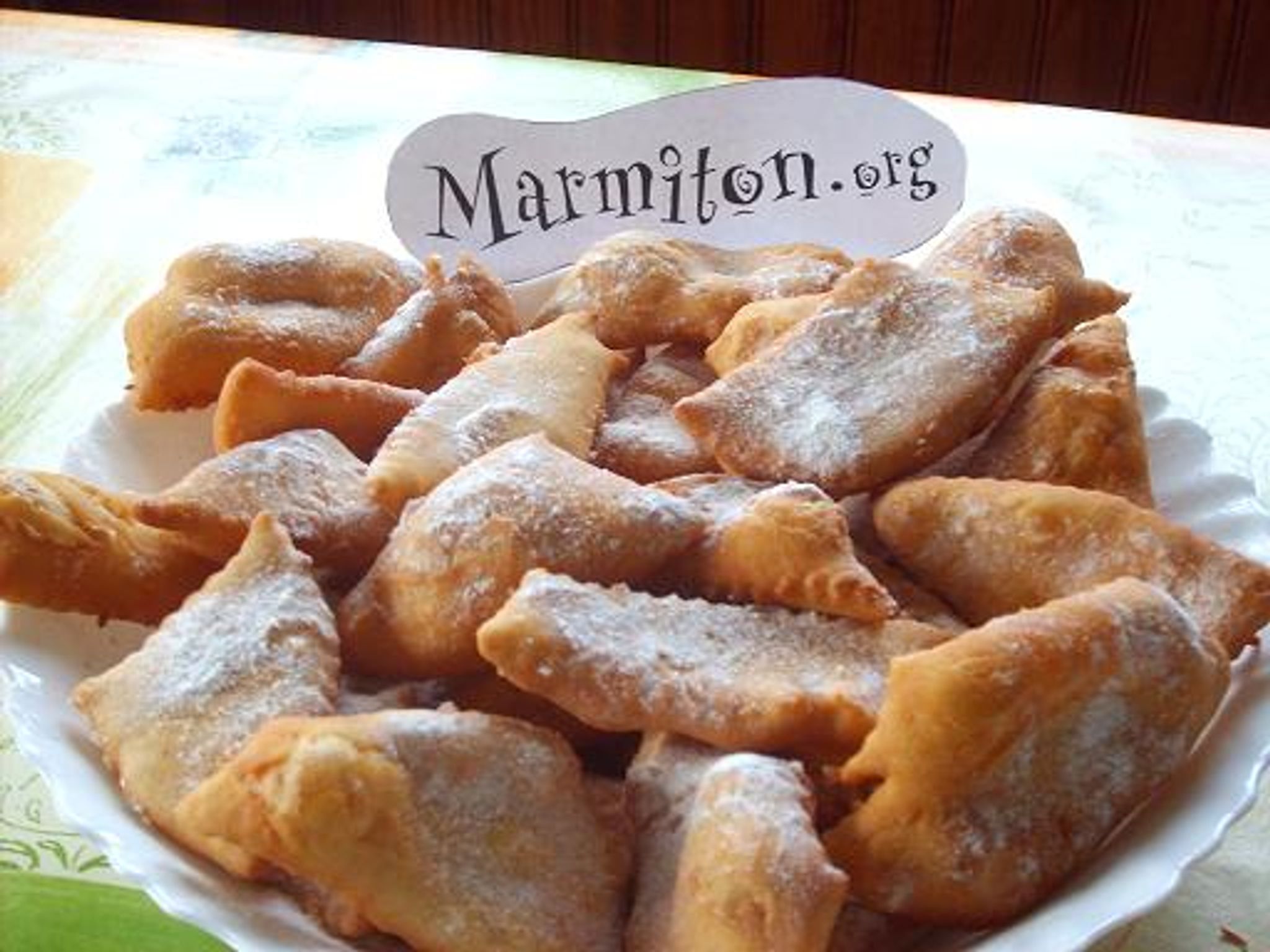 Merveilles sans oeufs : Recette de Merveilles sans oeufs - Marmiton