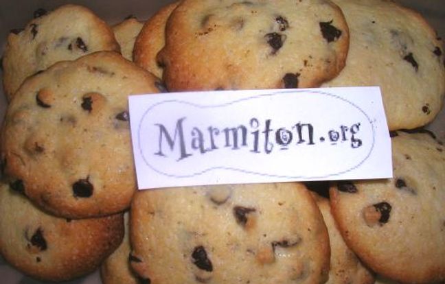 Cookies aux pépites de chocolat : Recette de Cookies aux pépites de ...