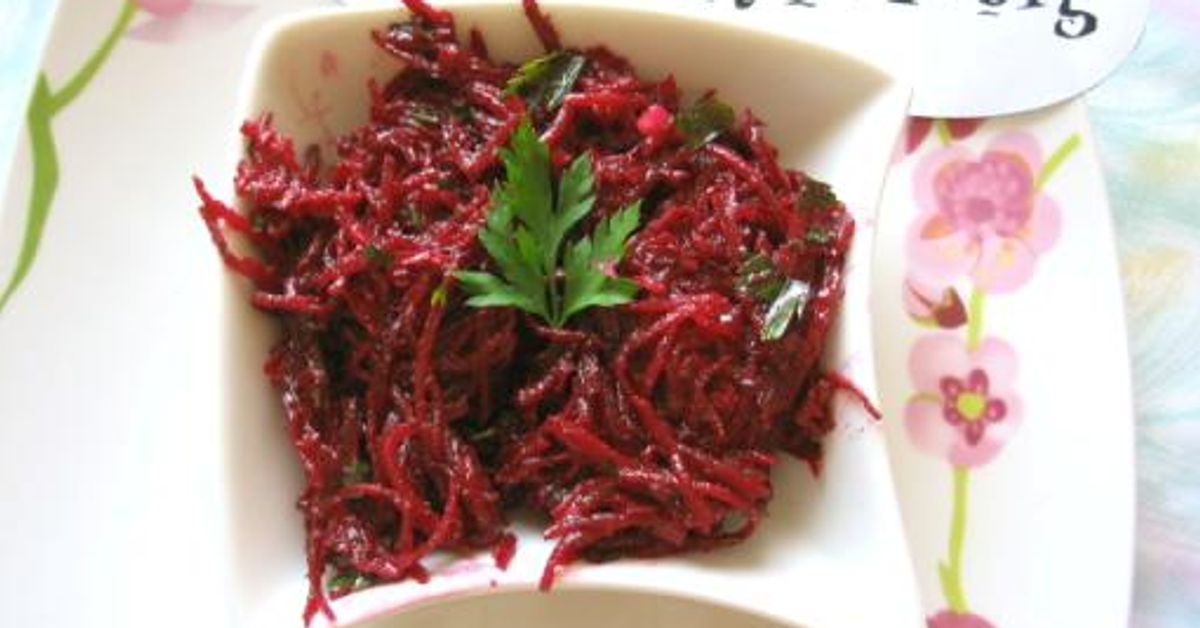 Salade de betteraves rouges crues : recette de Salade de betteraves ...