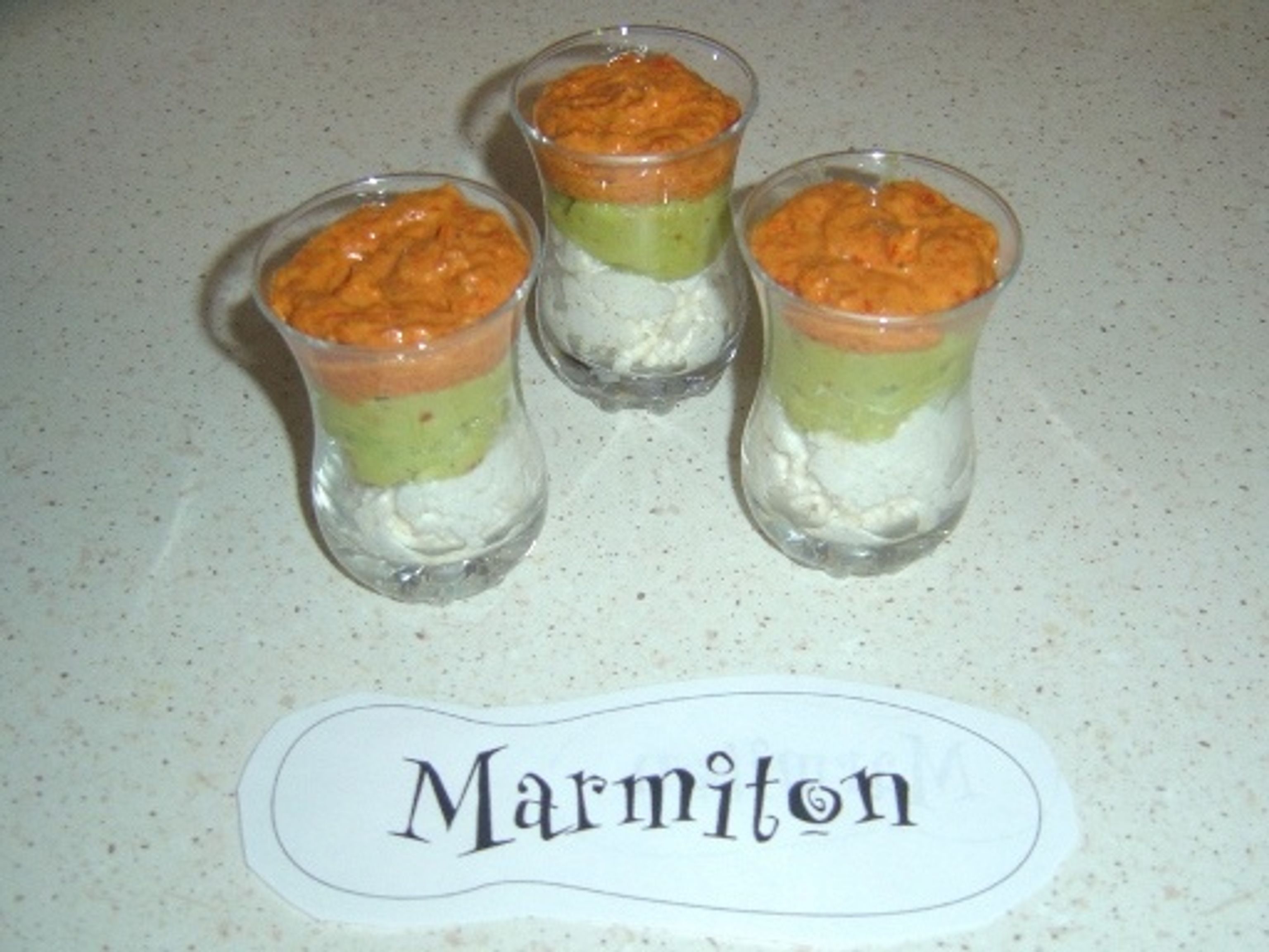 verrines 3 saveurs : Recette de verrines 3 saveurs - Marmiton