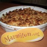 Crumble à la rhubarbe : Recette de Crumble à la rhubarbe - Marmiton