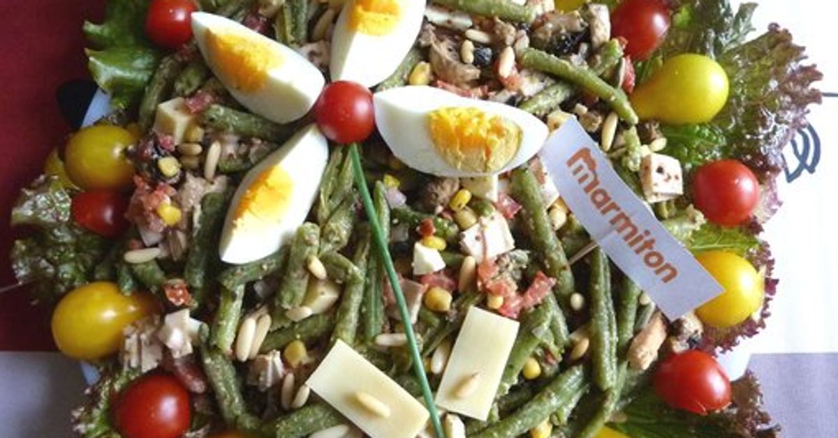 Salade de haricots verts complète : recette de Salade de haricots verts ...