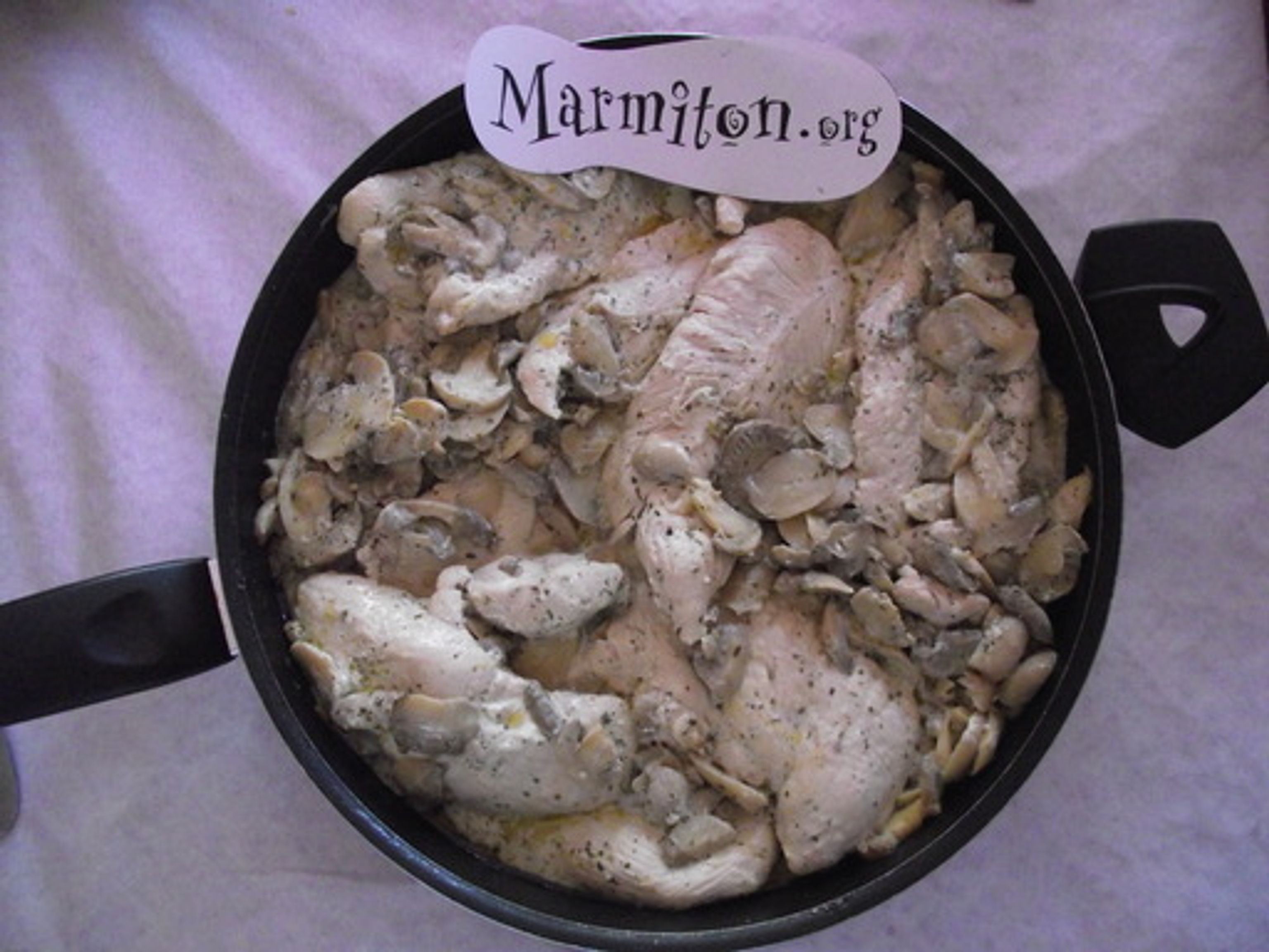 Emincé de poulet à la crème et persillade : Recette de Emincé de poulet ...