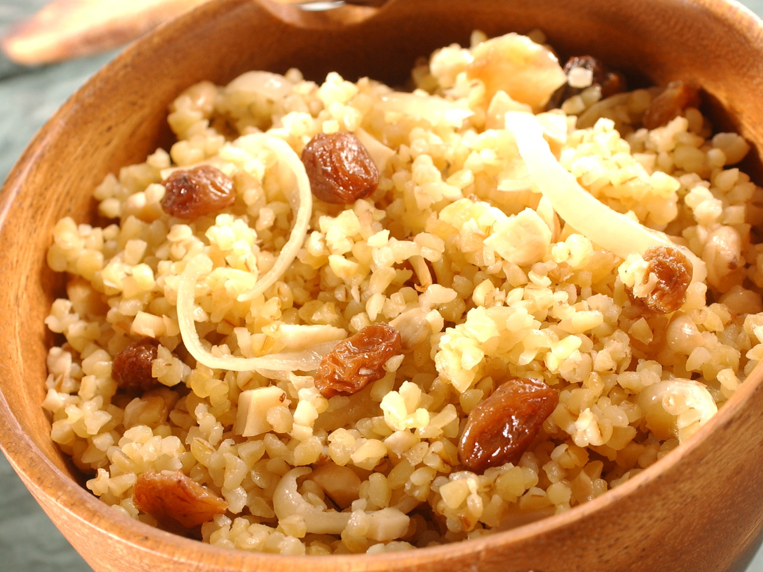 Boulgour aux bananes et aux raisins secs : Recette de Boulgour aux ...