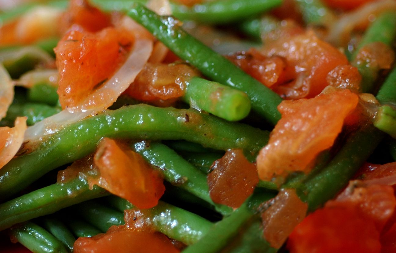 Haricots verts à la provençale : Recette de Haricots verts à la ...