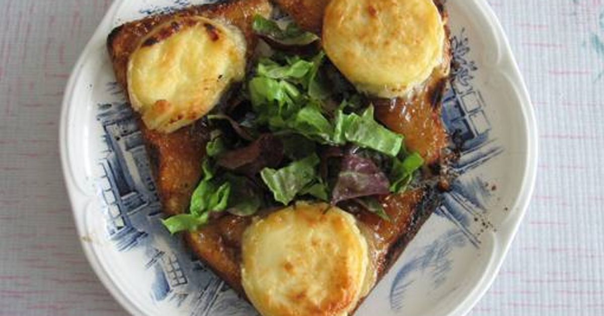 Toast chaud à la confiture de figue et au crottin de Chavignol ...