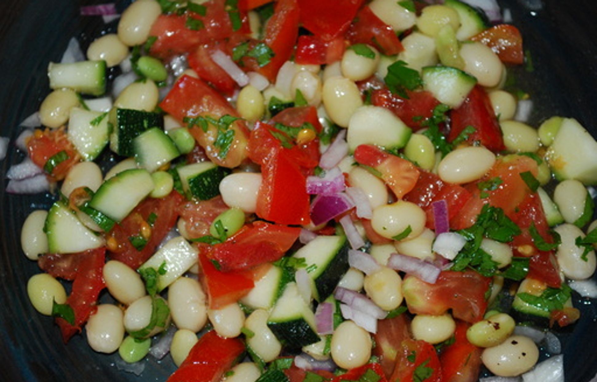salade d'été aux haricots cocos : Recette de salade d'été aux haricots ...