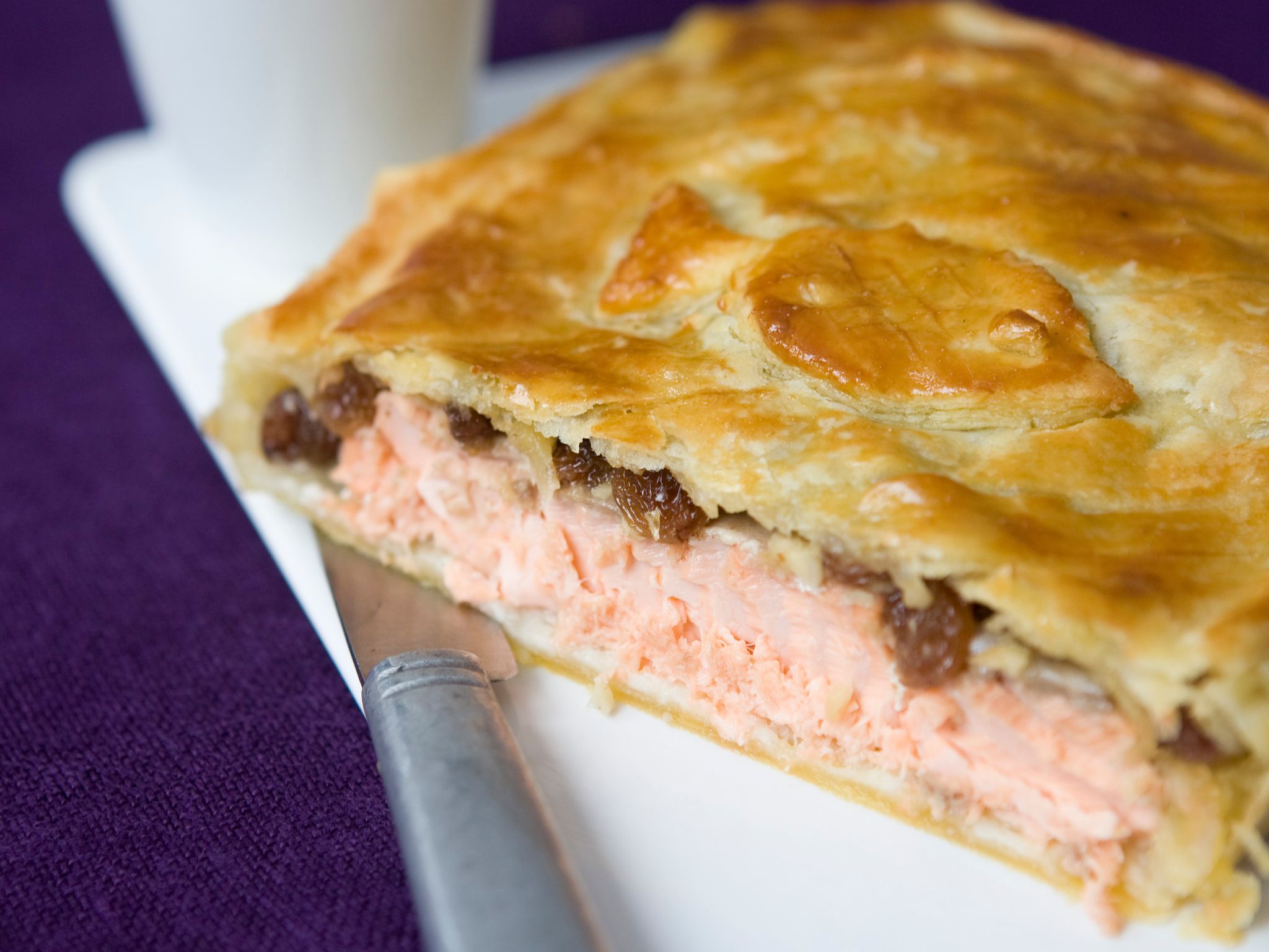Tourte de poisson au gingembre et raisins : Recette de Tourte de ...