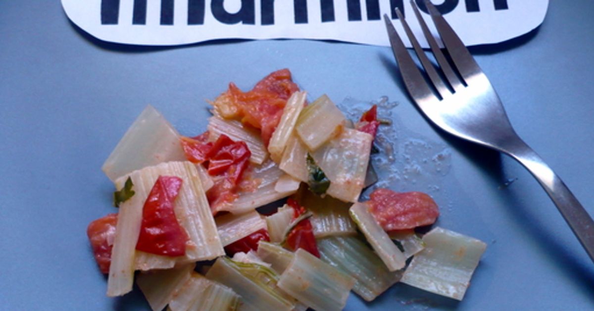 Côtes de blettes à la tomate : recette de Côtes de blettes à la tomate