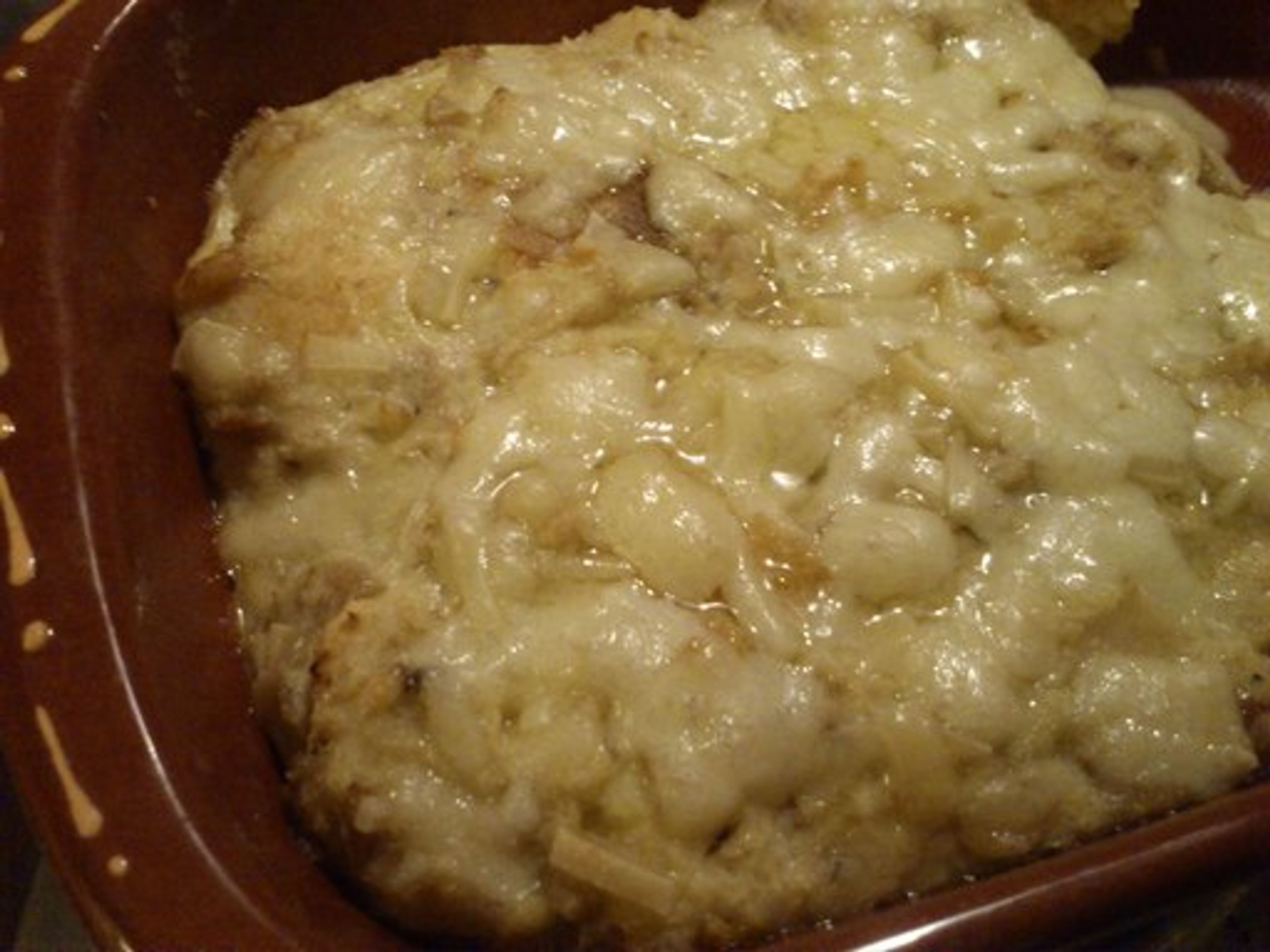 Pain perdu au thon (pudding) : Recette de Pain perdu au thon (pudding ...