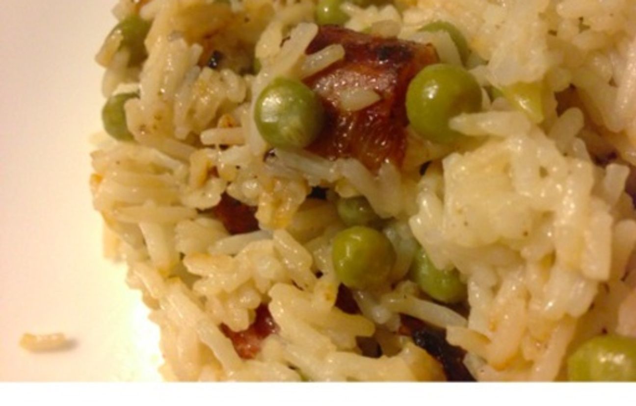 Riz pilaf petits pois et chipolatas : Recette de Riz pilaf petits pois ...