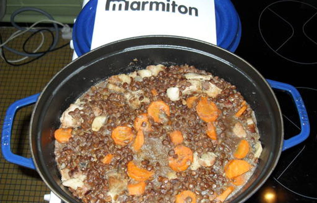 Porc aux lentilles : Recette de Porc aux lentilles - Marmiton