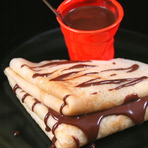 Crêpes fourrées au mascarpone et marmelade de bananes : Recette de ...