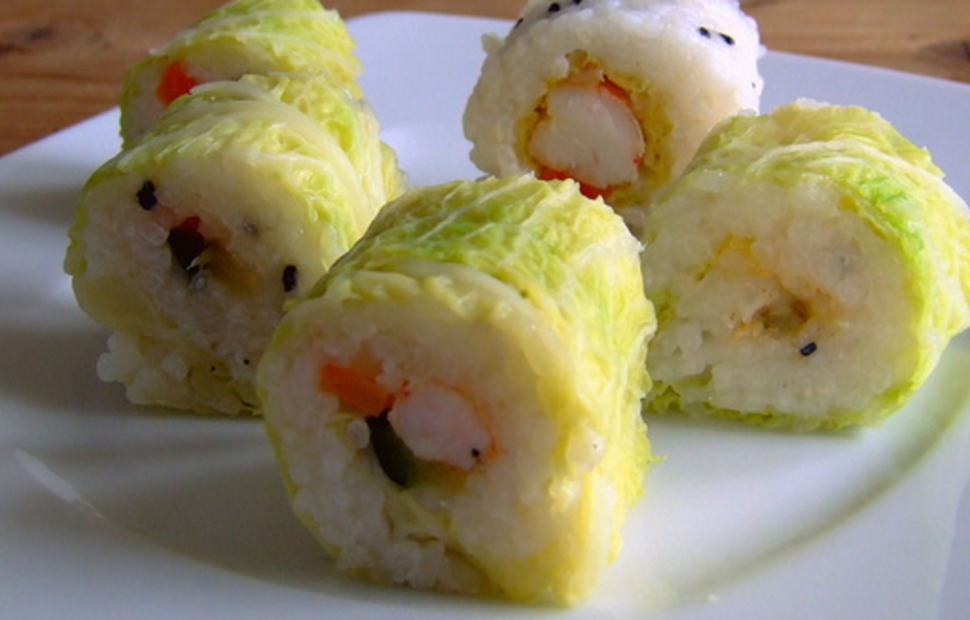 Sushis-chou crevettes paprika : Recette de Sushis-chou crevettes ...