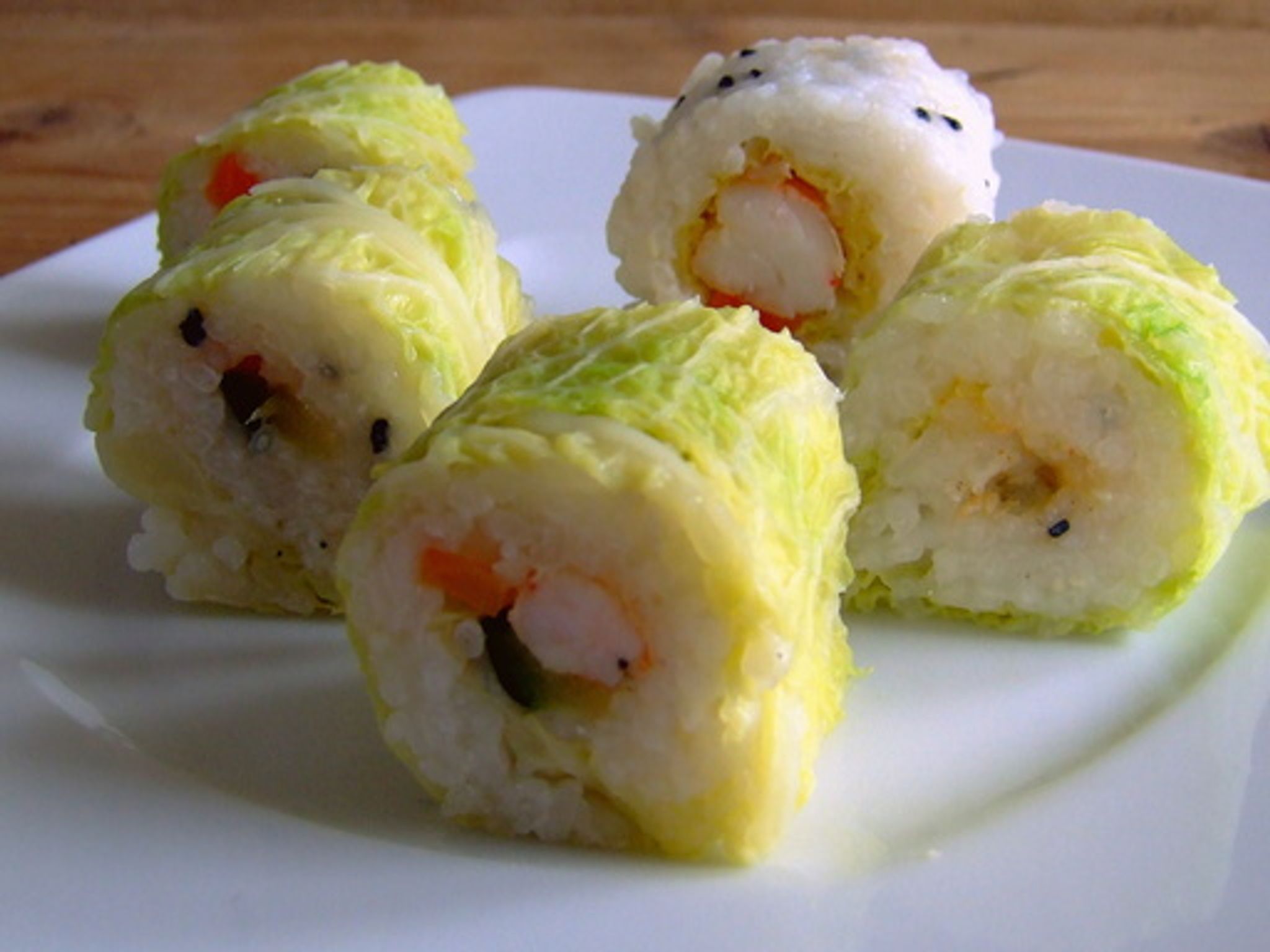 Sushis-chou crevettes paprika : Recette de Sushis-chou crevettes ...