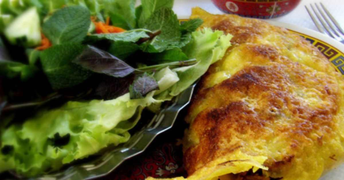 Crêpes cambodgiennes : recette de Crêpes cambodgiennes