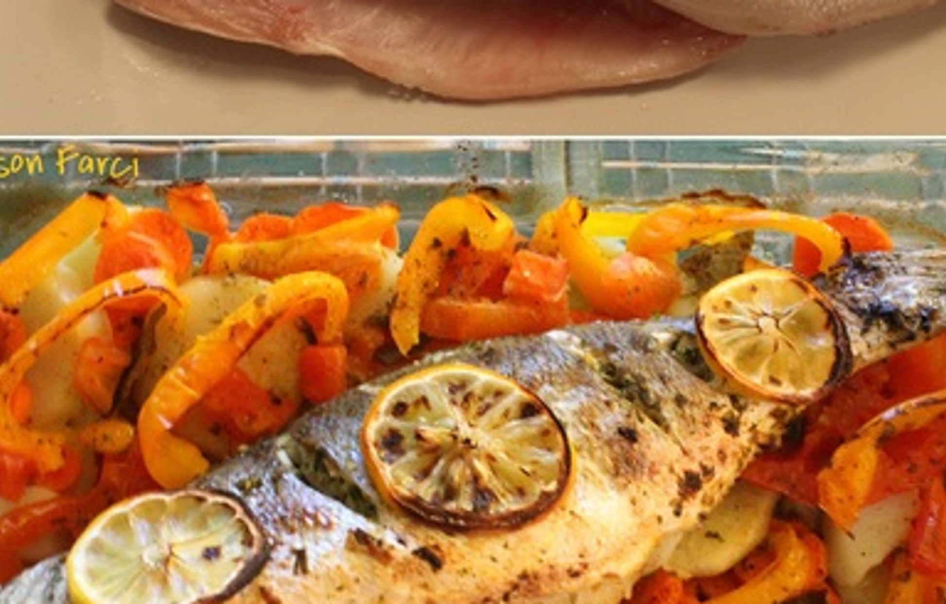 Poisson farci à la marocaine : Recette de Poisson farci à la marocaine ...