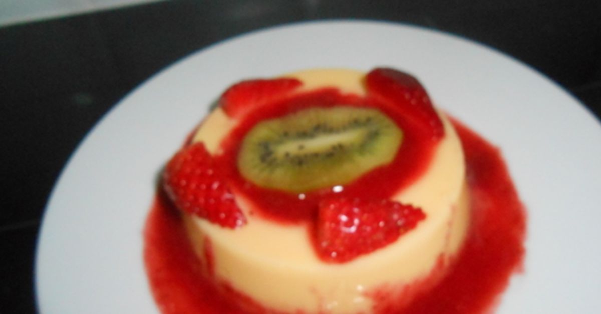 Flan aux fraises : recette de Flan aux fraises