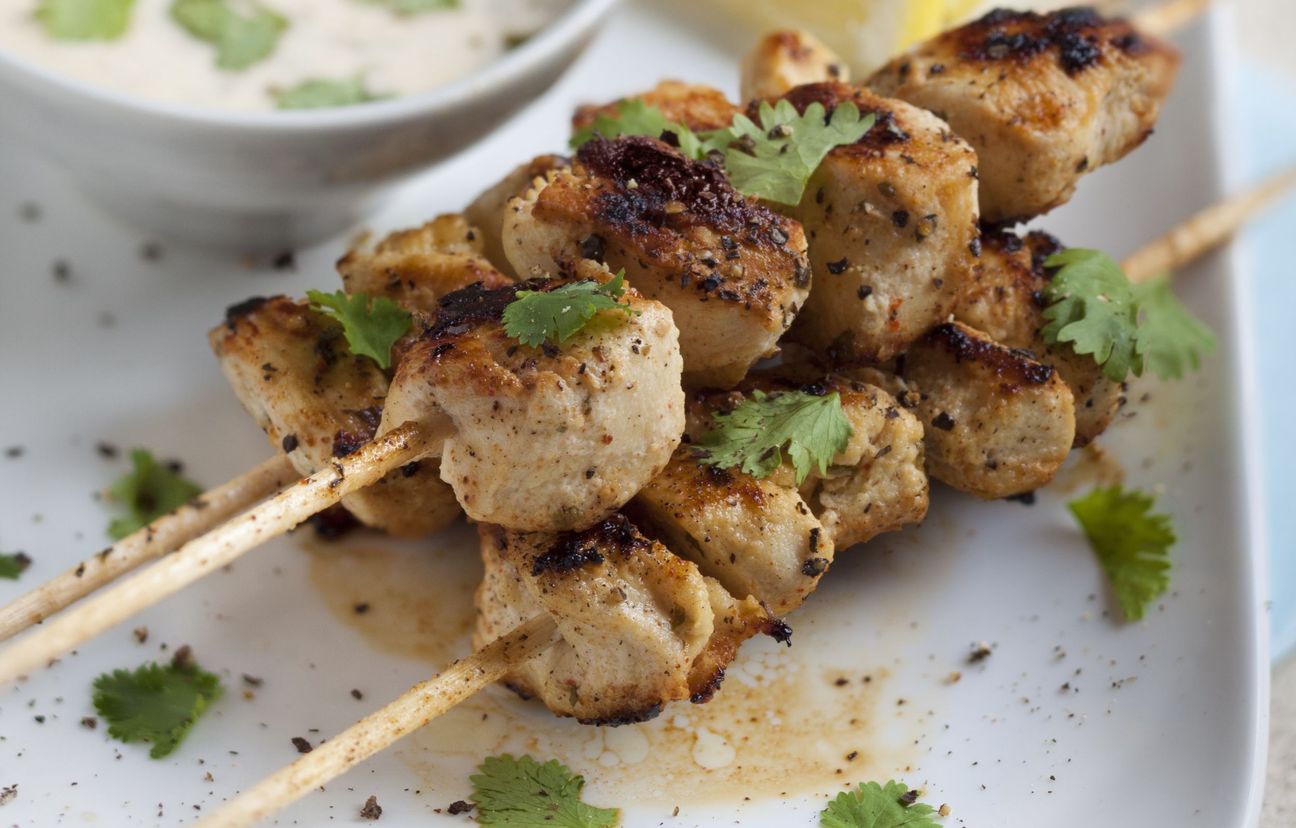 Poulet grillé mariné au yaourt : Recette de Poulet grillé mariné au ...
