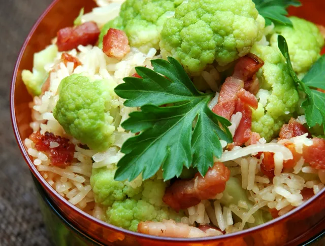 Chou-fleur au riz : recette de Chou-fleur au riz