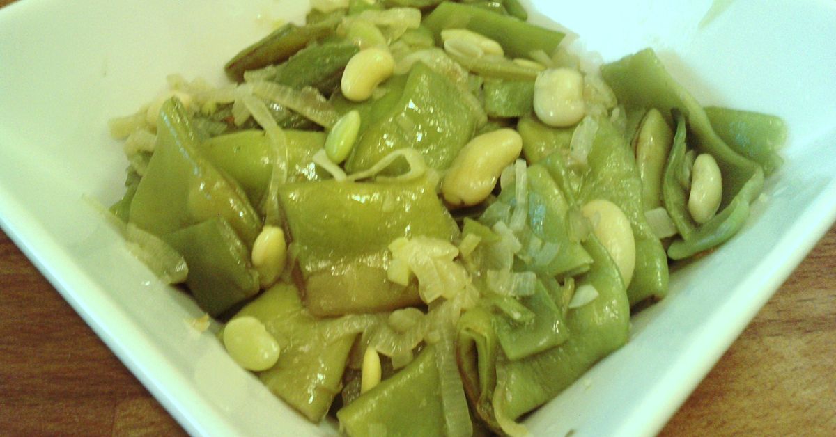 Haricots plats (coco) pimentés : recette de Haricots plats (coco) pimentés