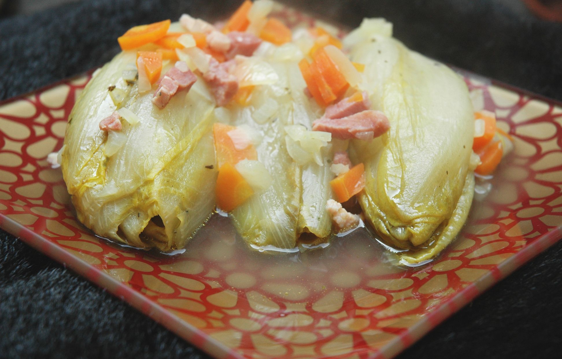 Estouffade d'endives au lard et aux légumes : Recette de Estouffade d ...