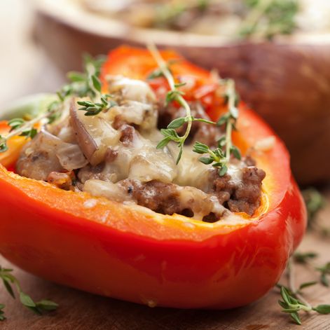 Poivrons farcis : Recette de Poivrons farcis - Marmiton