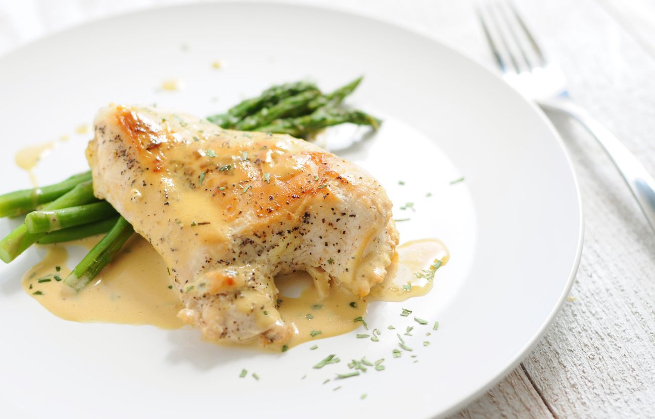 Blancs De Poulets à La Sauce Moutarde Et à Lestragon Recette De