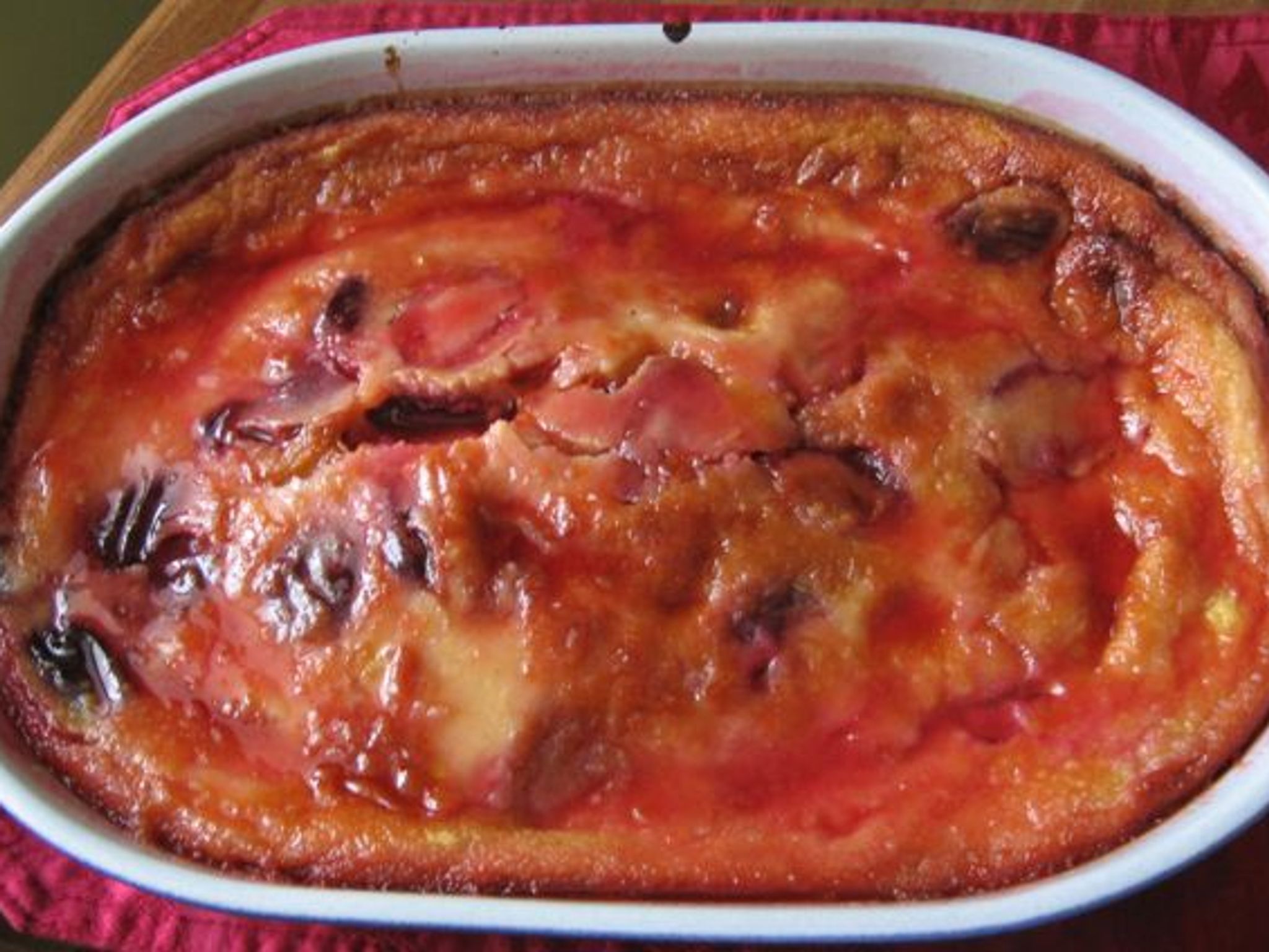 Clafoutis lorrain aux quetsches : Recette de Clafoutis lorrain aux ...