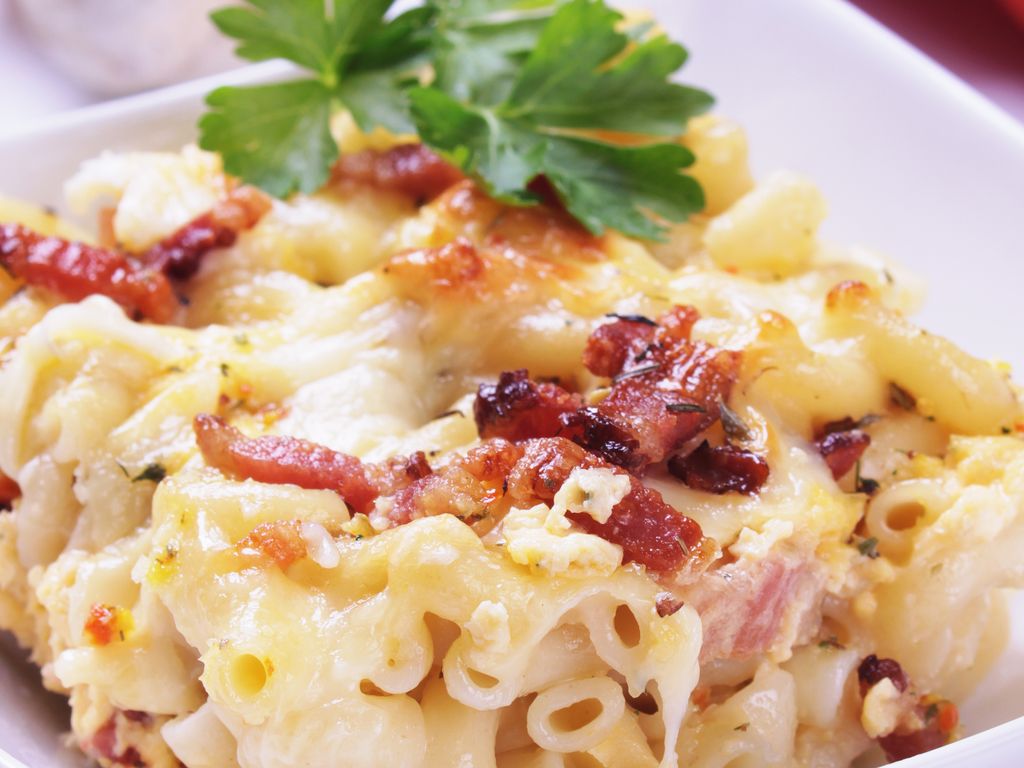 Gratin De Macaroni Aux Lardons Recette De Gratin De Macaroni Aux Lardons