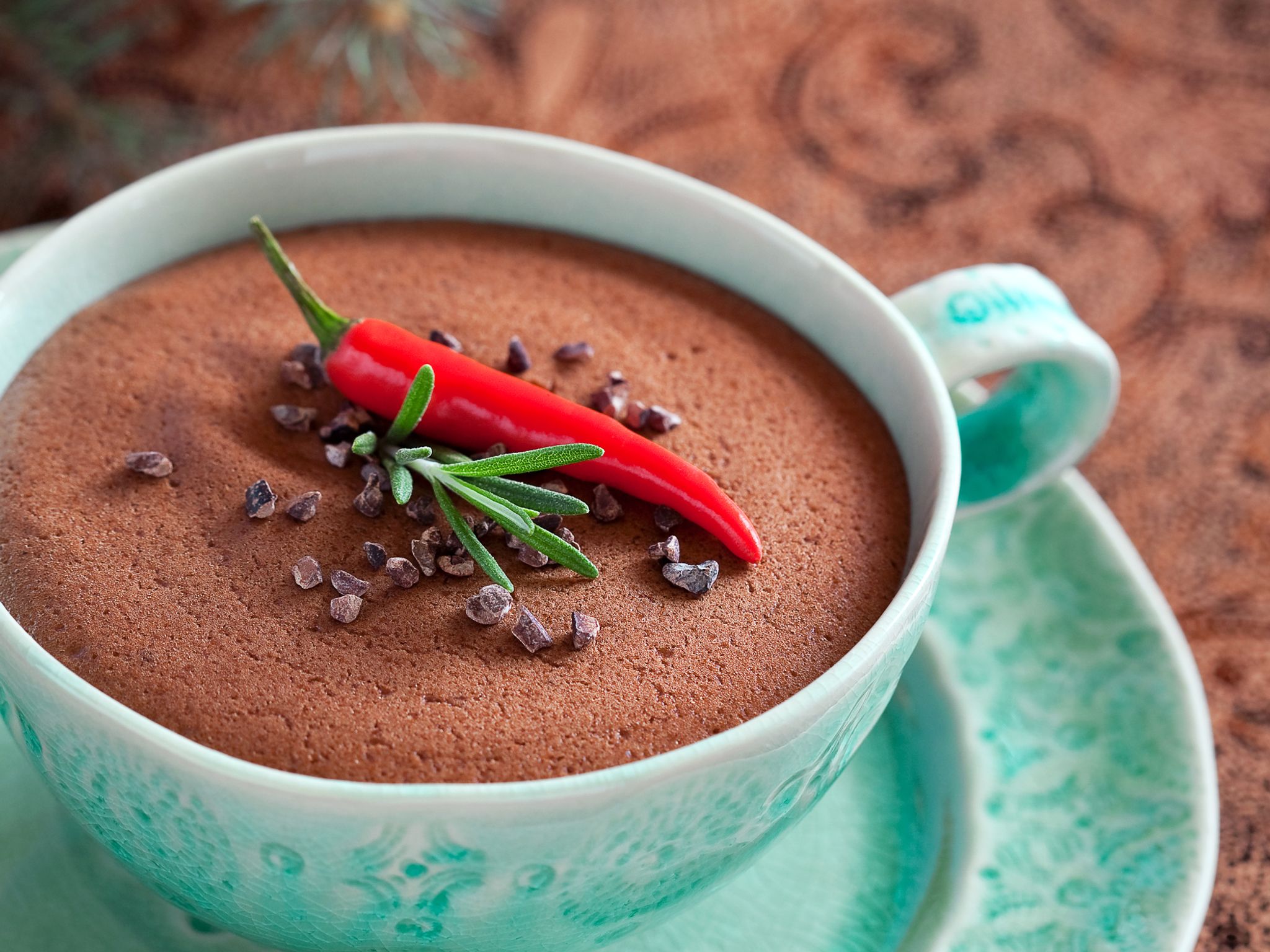 Mousse au chocolat au piment d'Espelette et au beurre salé : Recette de ...