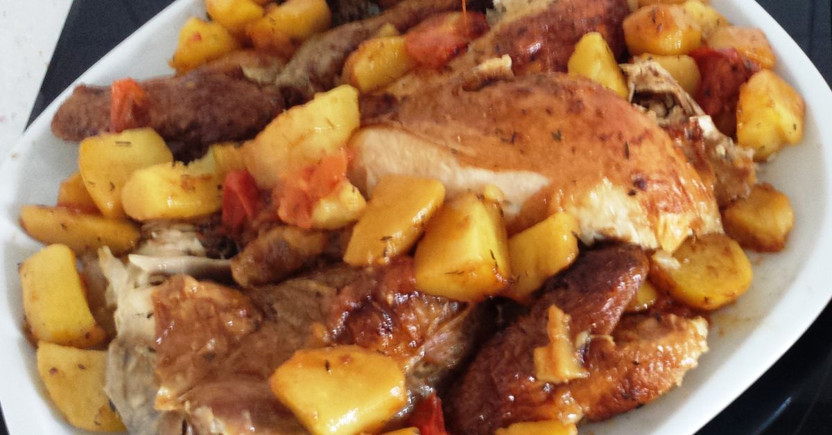 Poulet fermier des landes et ses pommes grenailles : recette de Poulet ...