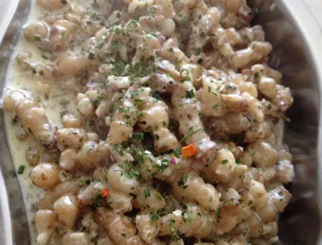 Poêlée de crosnes à la crème : recette de Poêlée de crosnes à la crème