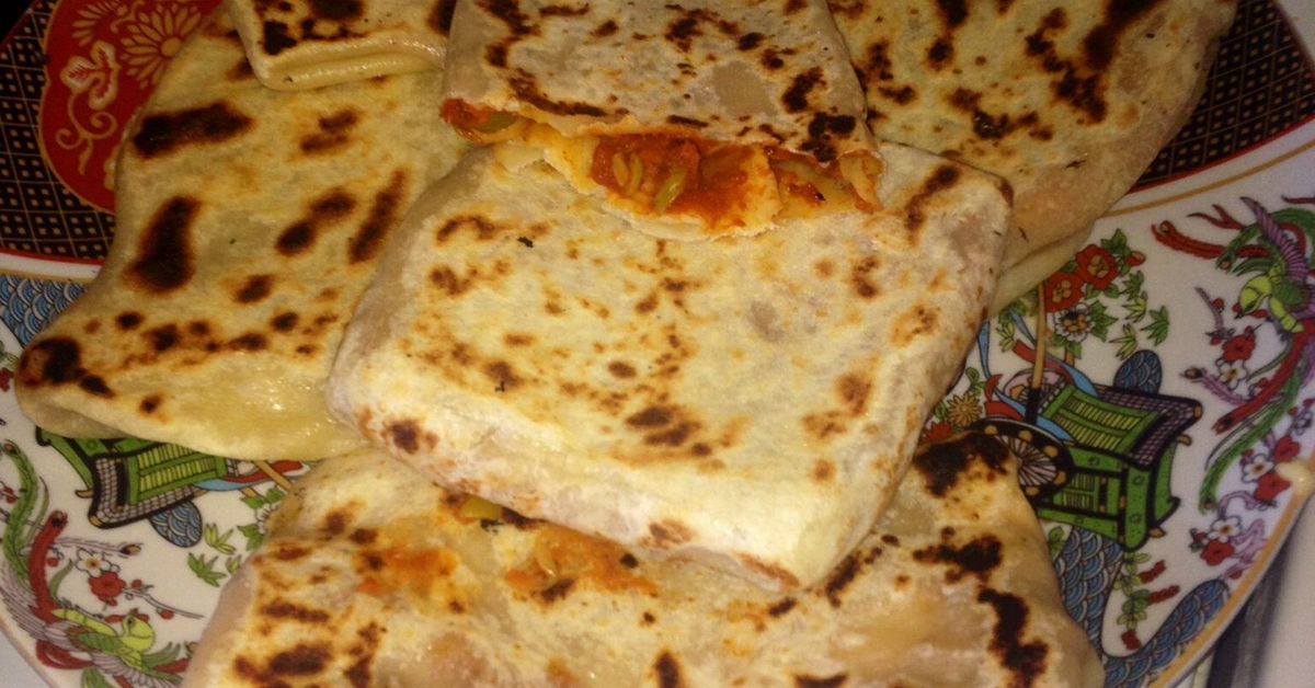 mahjouba ou crêpes fourrées franco-algérienne : recette de mahjouba ou ...